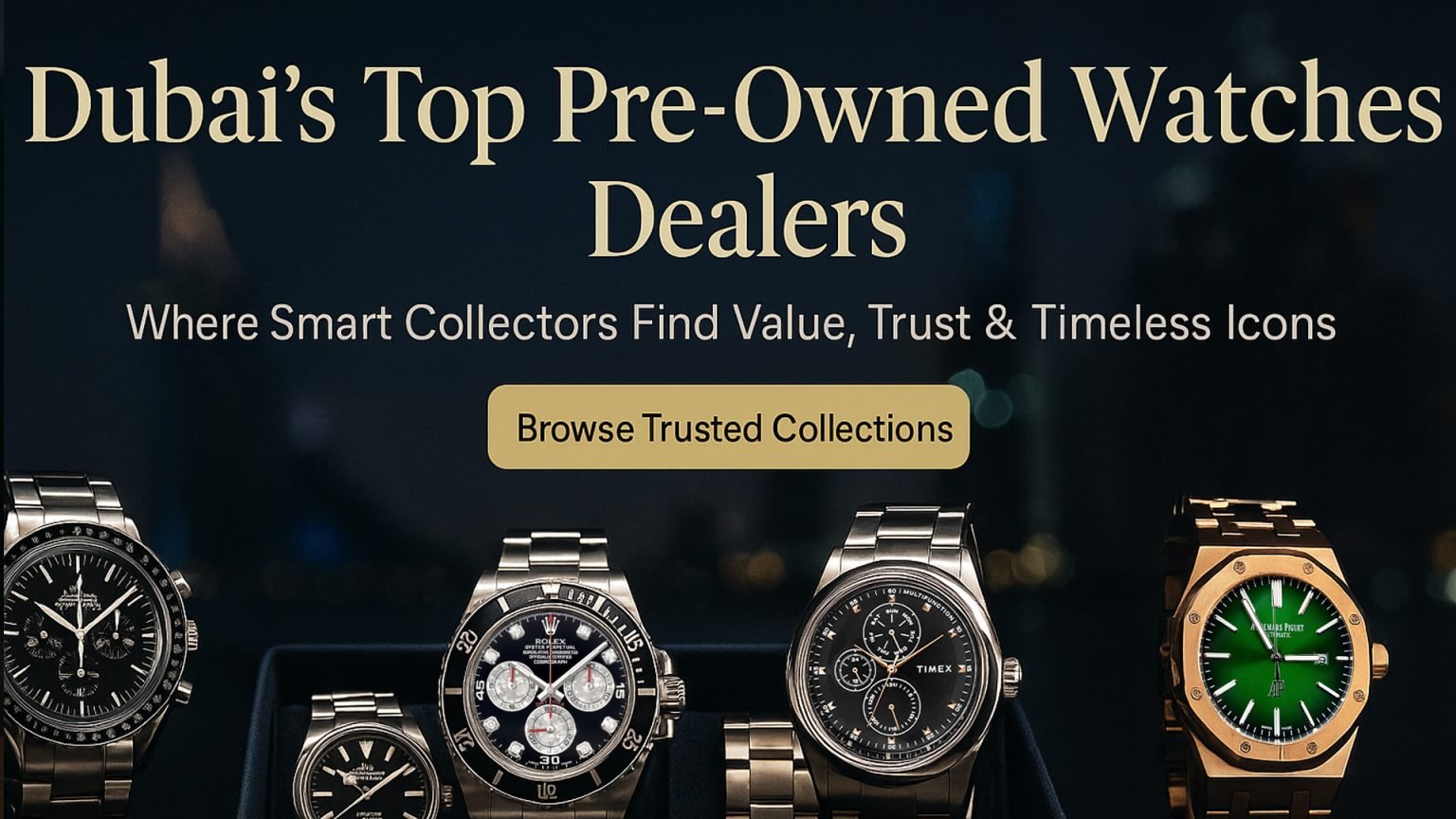 Dubai Used Watches | Shop Pre-Owned Luxury Watches in UAE & Worldwide