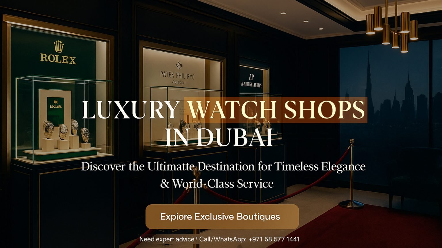 Dubai Used Watches | Shop Pre-Owned Luxury Watches in UAE & Worldwide