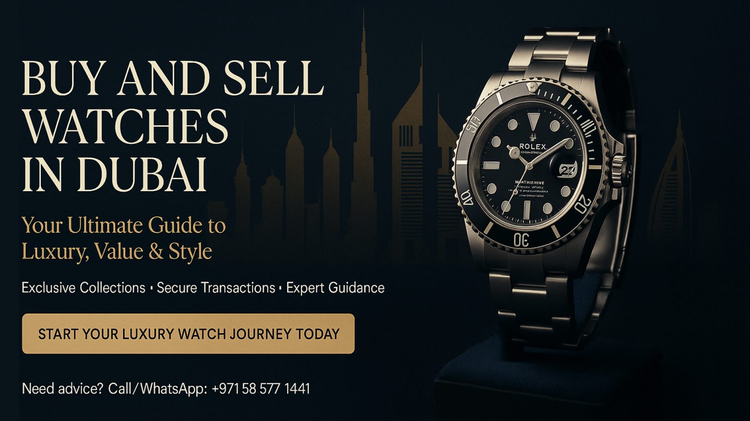 Dubai Used Watches | Shop Pre-Owned Luxury Watches in UAE & Worldwide