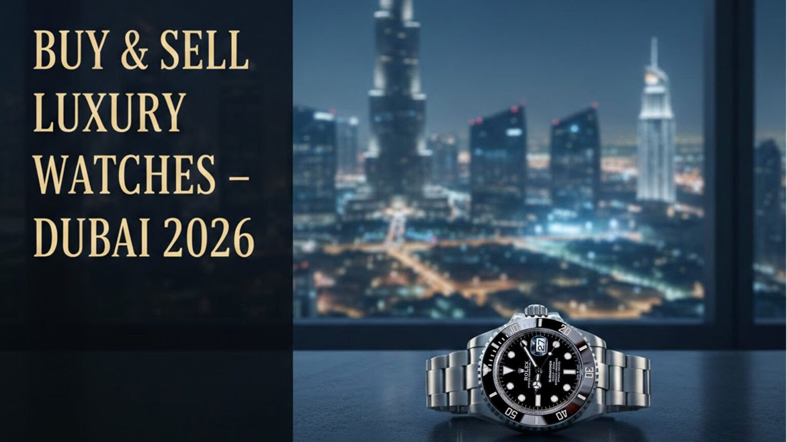 Buy & Sell Luxury Watches in Dubai – 2026 Guide for Buyers & Investors